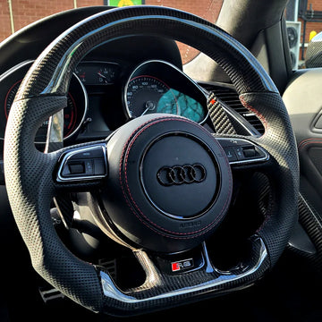 Custom Audi Steering Wheels | Carbon Fiber & Alcantara | S3, RS3, A4 ...