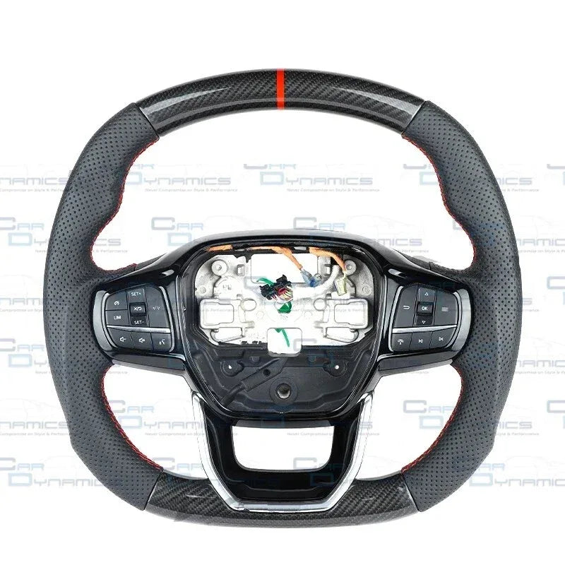 Ford Transit Custom Steering Wheel MK9 Carbon Fibre Leather Core – Car ...